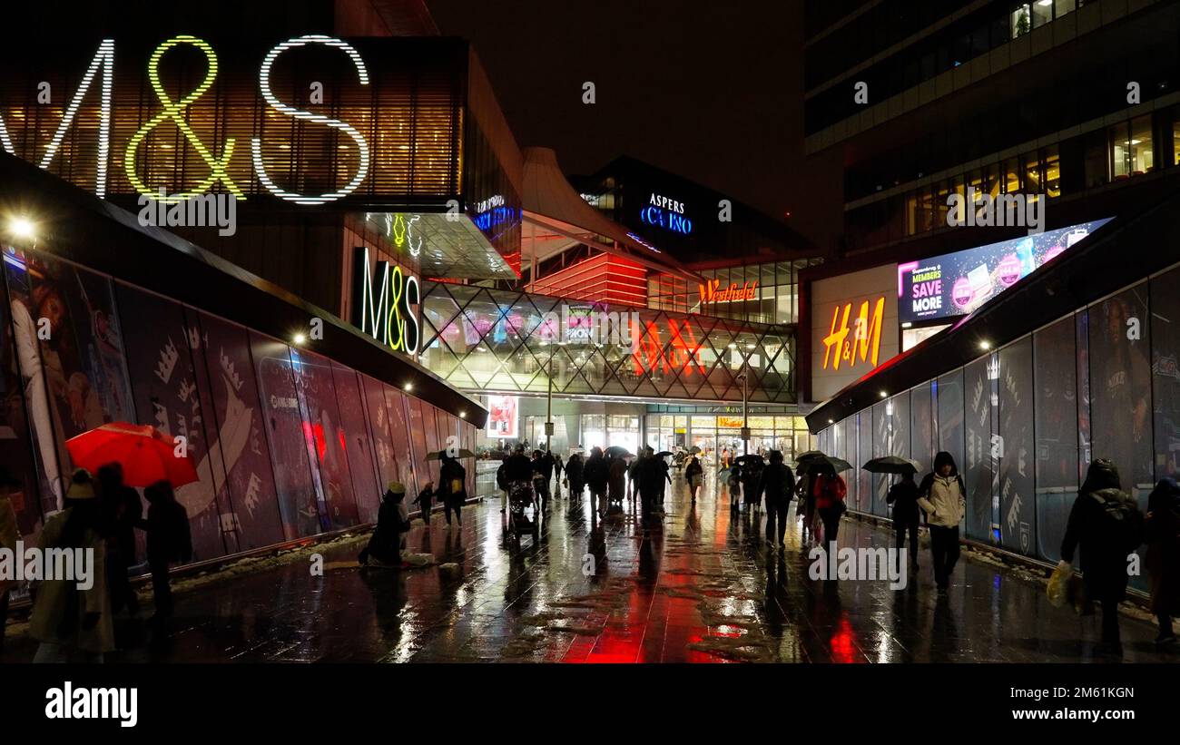 Westfield London Stratford Shopping Mall - LONDON, UK - DECEMBER 20 ...