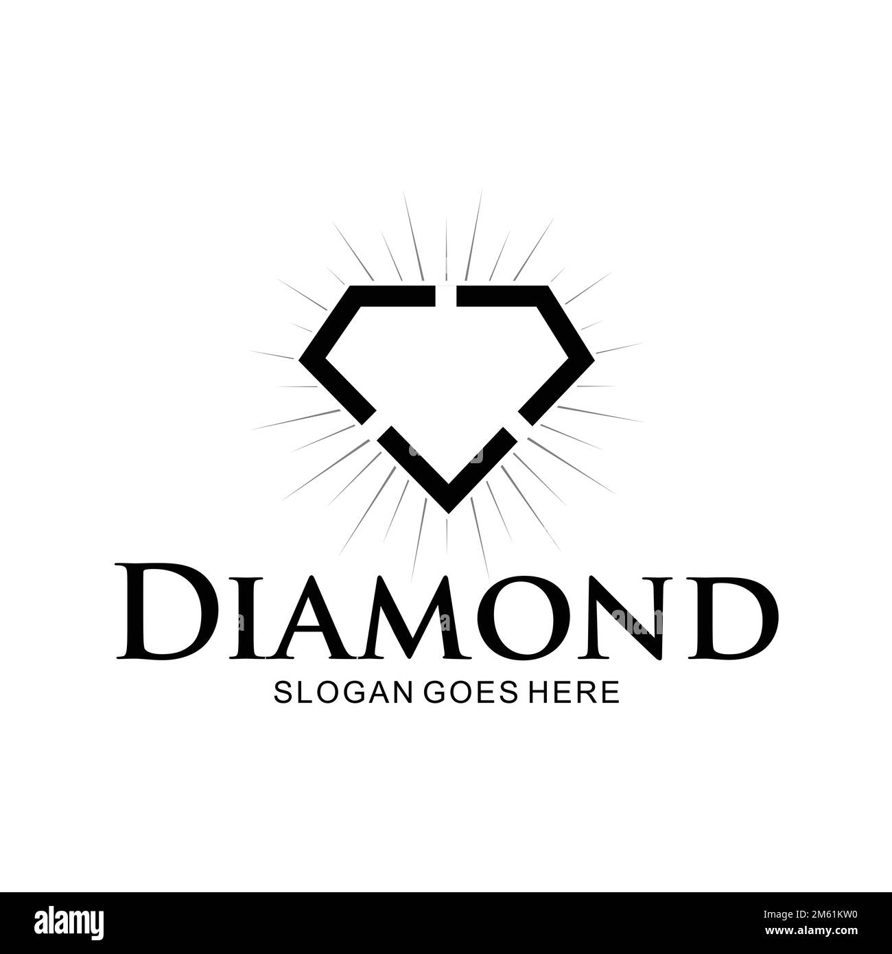 Diamond Logo Vector Template Isolated On White Background Stock Vector Diamond Logo Vector Template Isolated On White Background Stock Vector