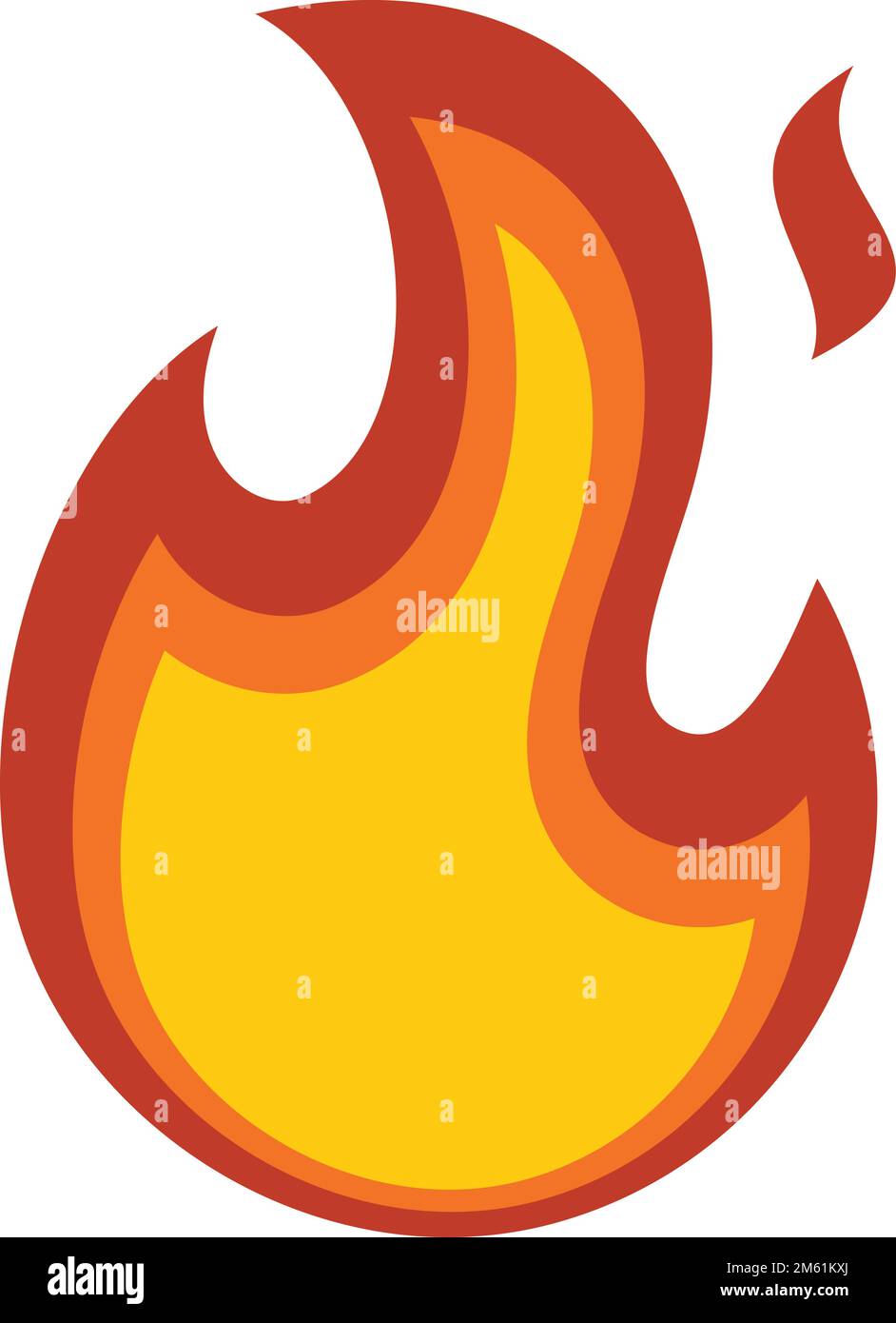 Fire flame fireball icon. Flat illustration of Fire flame fireball ...