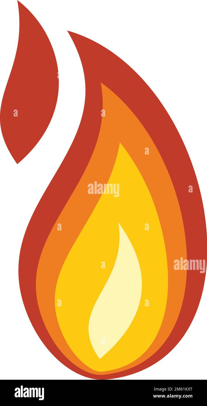 Fire flame speed icon. Flat illustration of Fire flame speed vector ...