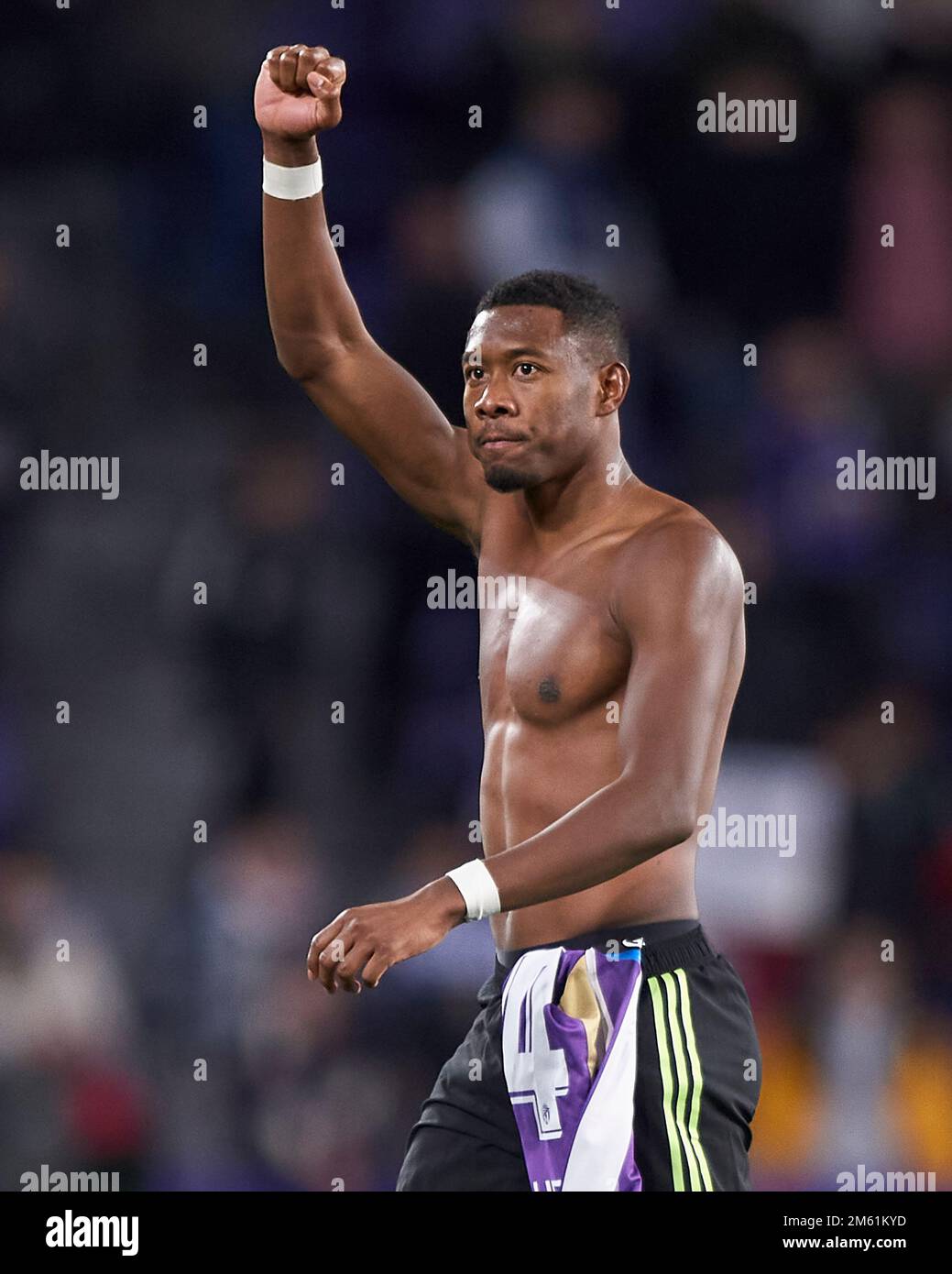 David Alaba of Real Madrid CF during the La Liga Santander match ...