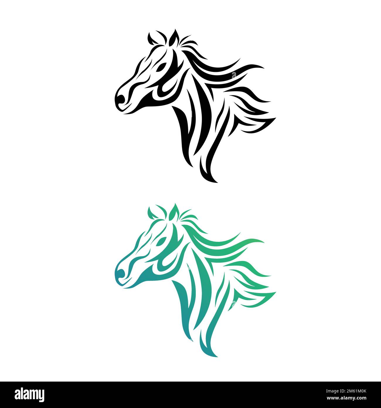 Simple Running Horse Tattoo