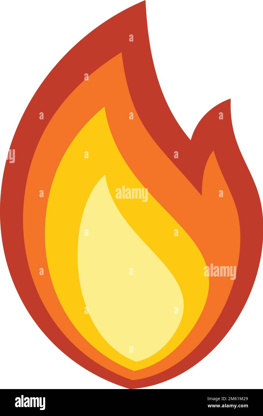 Fire flame bonfire icon. Flat illustration of Fire flame bonfire vector ...