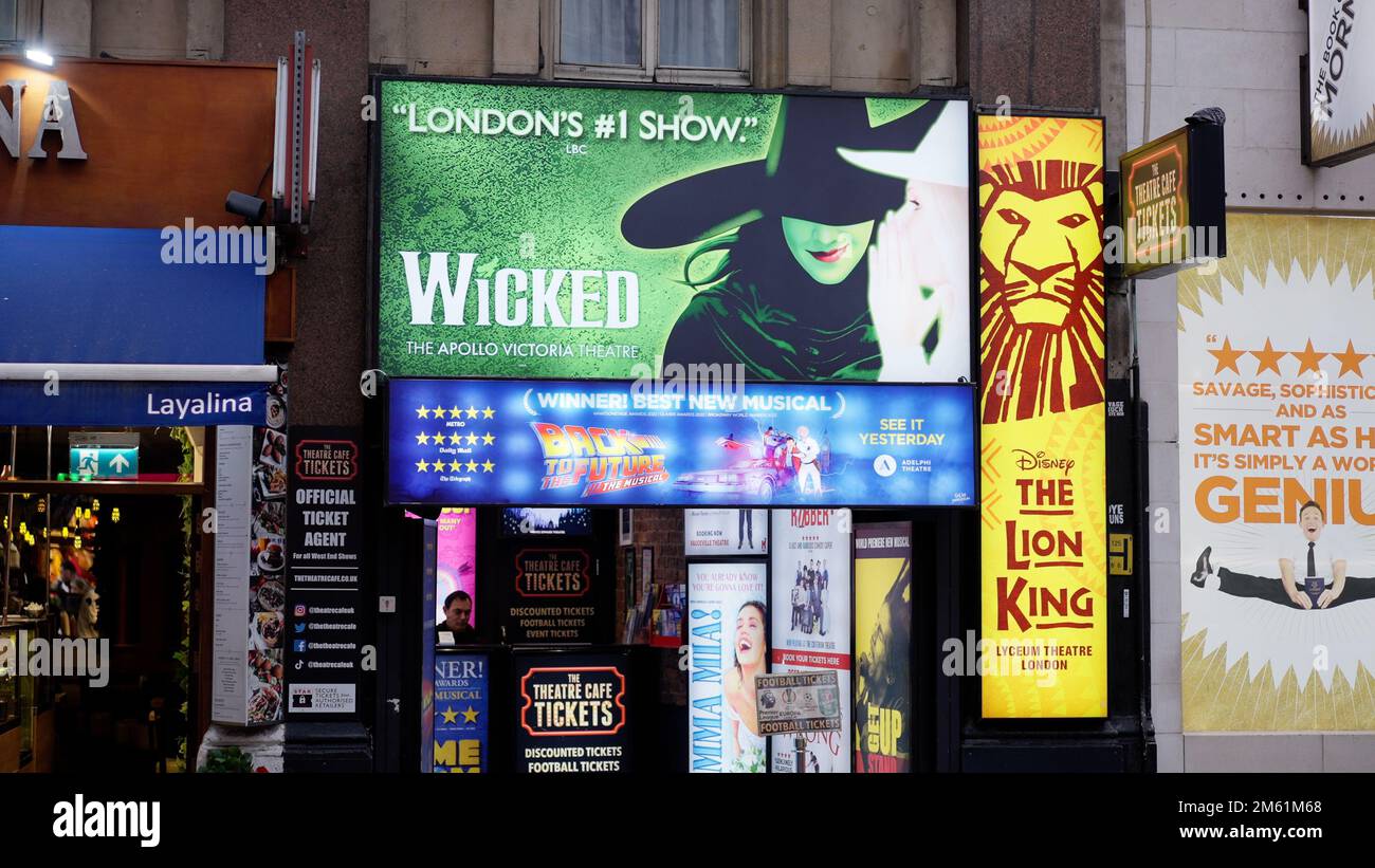 Musical and theater ticket sale in London West End - LONDON, UK ...