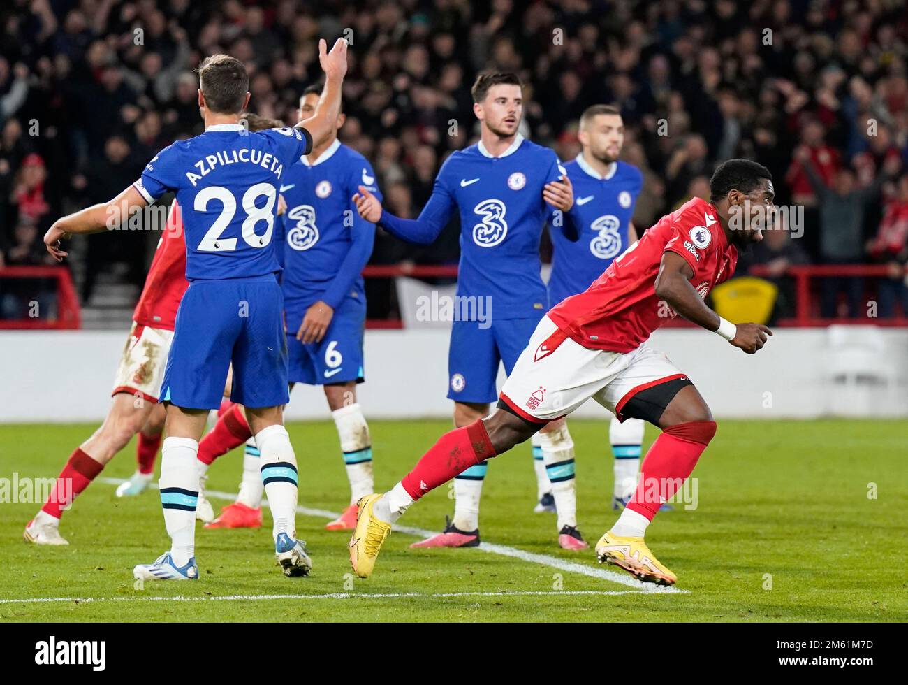 Nottingham, UK. 1st Jan, 2023. Serge Aurier of Nottingham Forest turns ...