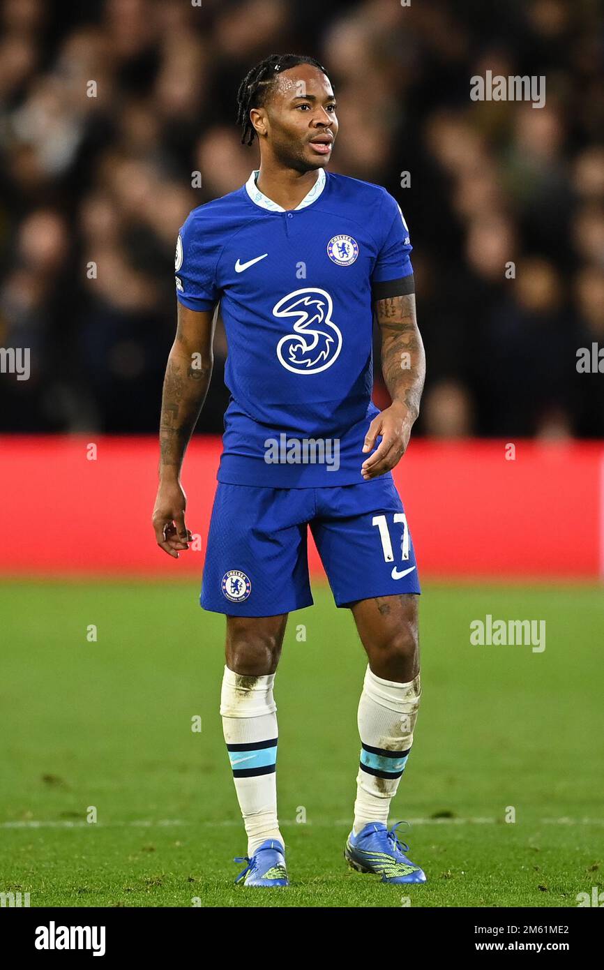 Raheem Sterling #17 of Chelsea during the Premier League match ...