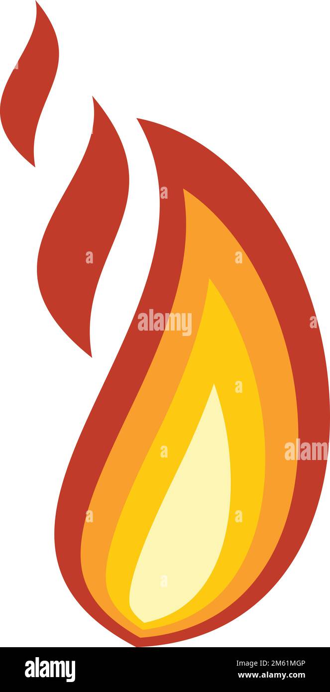 Fire flame blaze icon. Flat illustration of Fire flame blaze vector ...