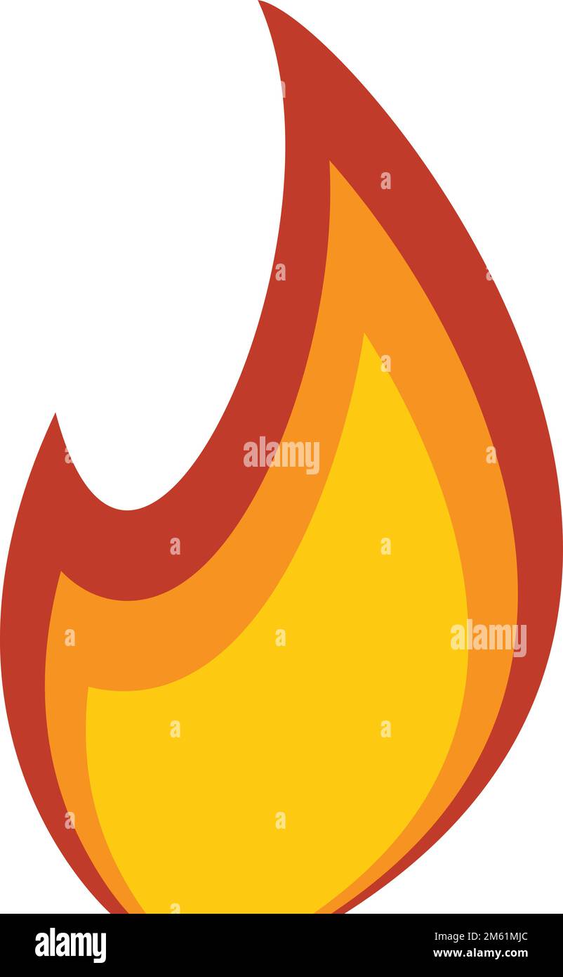Fire flame blazing icon. Flat illustration of Fire flame blazing vector ...