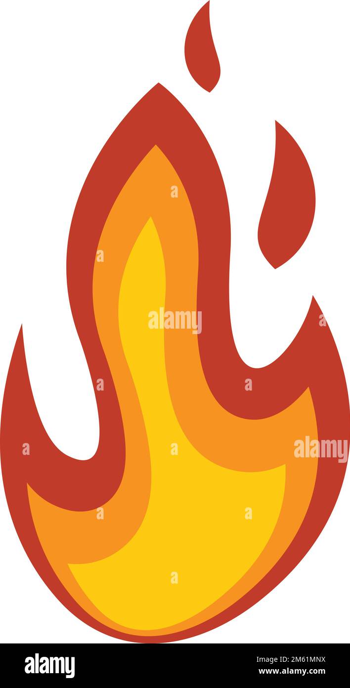 Fire flame passion icon. Flat illustration of Fire flame passion vector ...