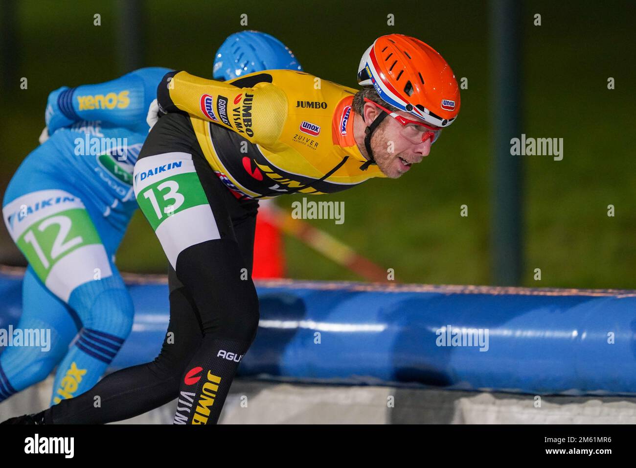 AMSTERDAM, NETHERLANDS - JANUARY 1: Jorrit Bergsma of team Jumbo/Visma ...