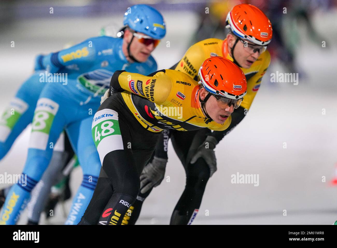 AMSTERDAM, NETHERLANDS - JANUARY 1: Robert Post of team Jumbo/Visma ...