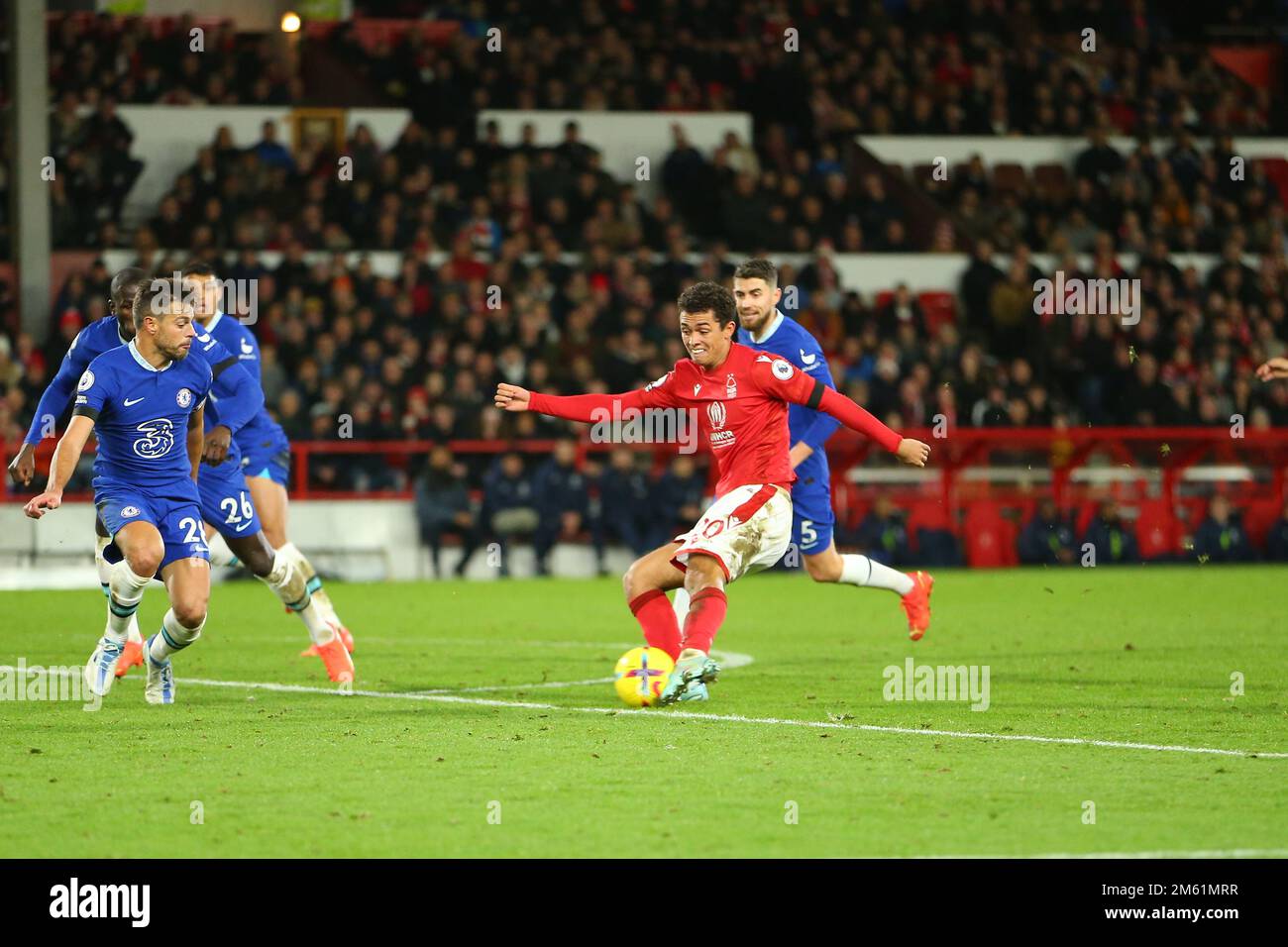 The City Ground, Nottingham, UK. 1st Jan, 2023. Premier League Football ...