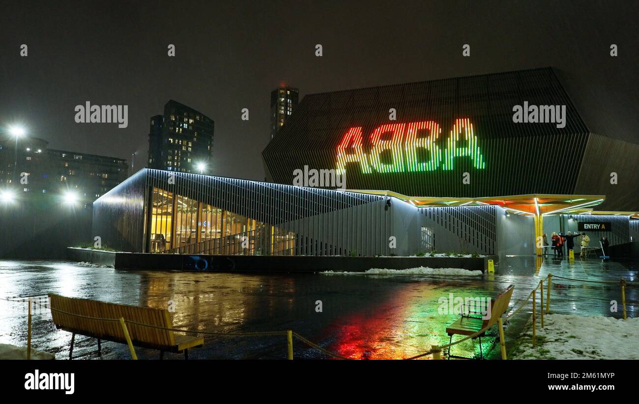 ABBA Arena concert hall in London - LONDON, UK - DECEMBER 20, 2022 ...
