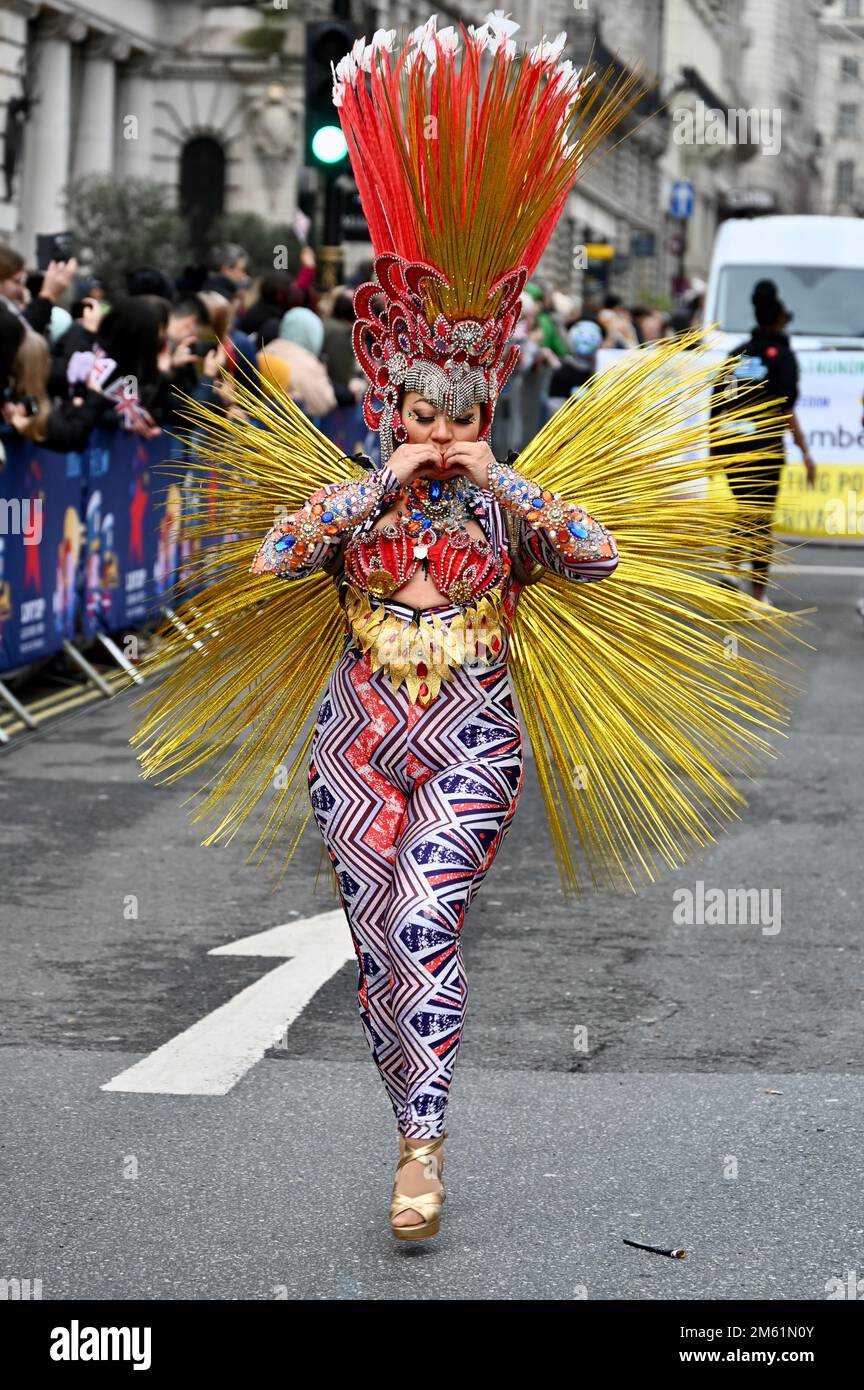 London, UK. 01st Jan, 2023. London, UK. Samba Dancer, London School of ...