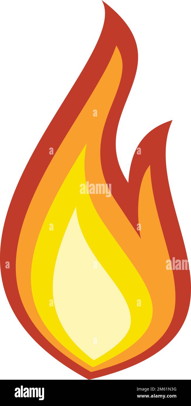 Fire flame explosion icon. Flat illustration of Fire flame explosion ...