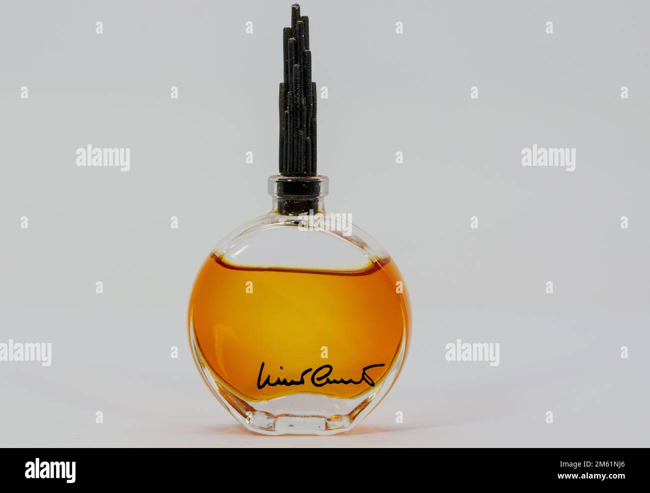 Close-up of a miniature perfume Nino Cerruti Pour Femme by Cerruti is a ...