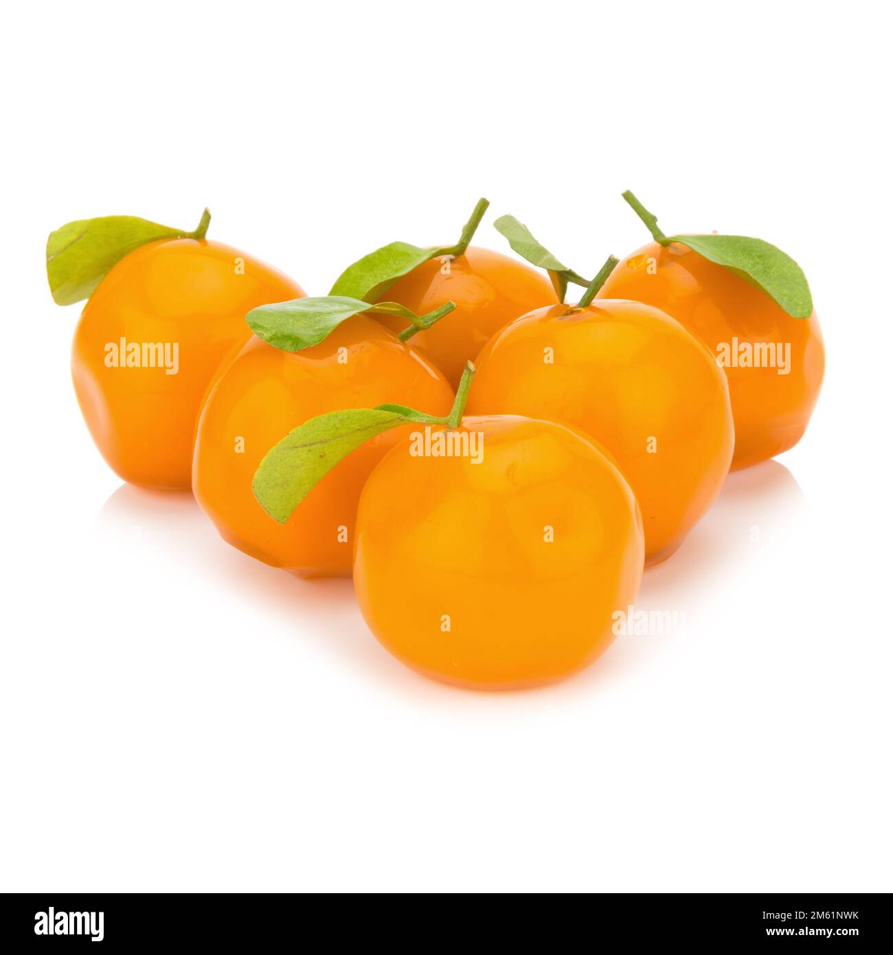 Dessert Orangethailand Deletable Imitation Fruits Handmade Small Orange Isolated On White