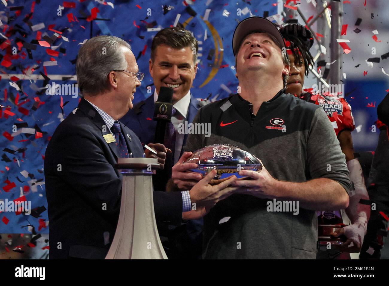 Atlanta, Georgia, USA. 1st Jan, 2023. Georgia Bulldogs head coach Kirby ...