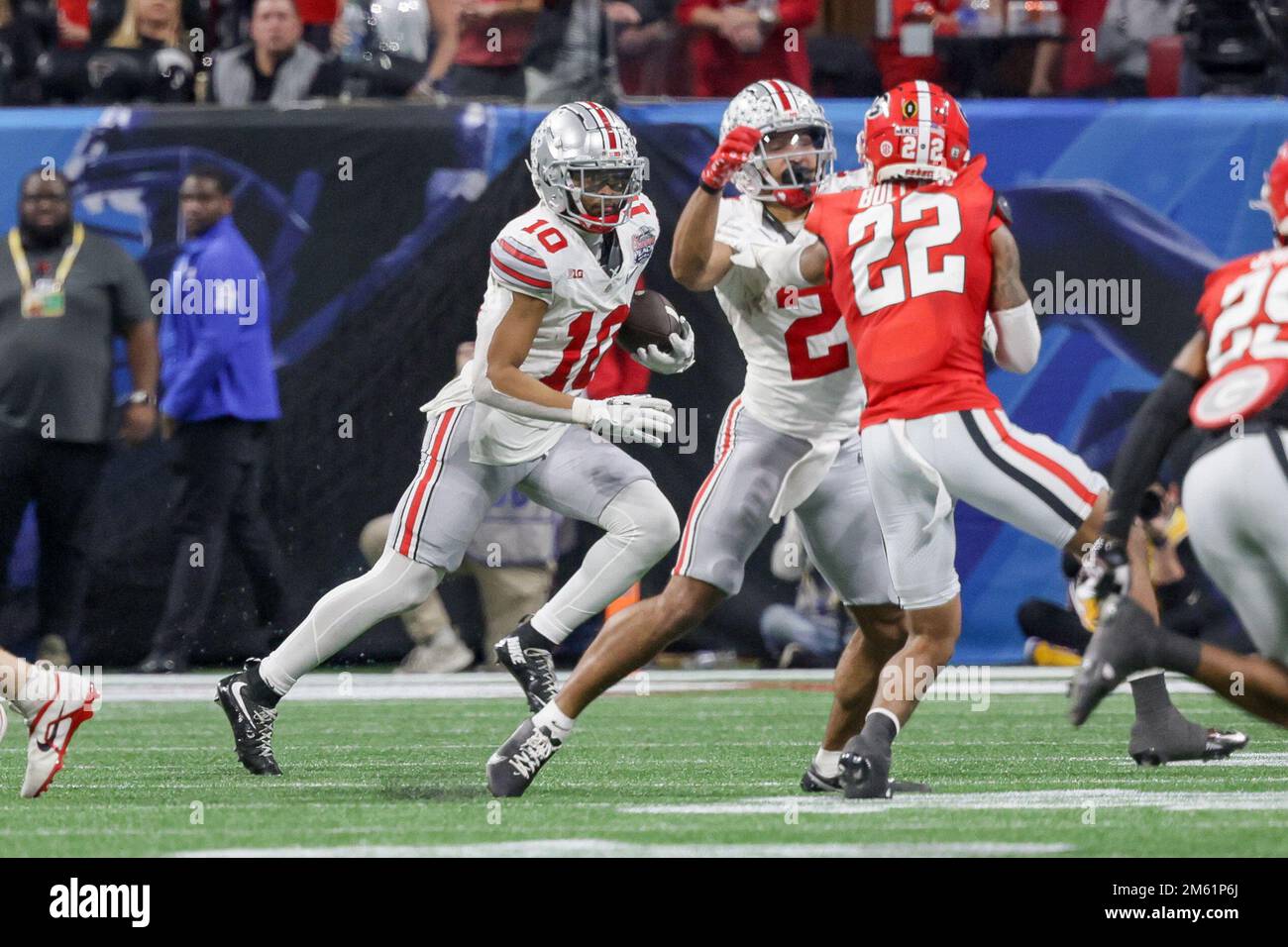 Atlanta, Georgia, USA. 1st Jan, 2023. Ohio State Buckeyes wide receiver ...
