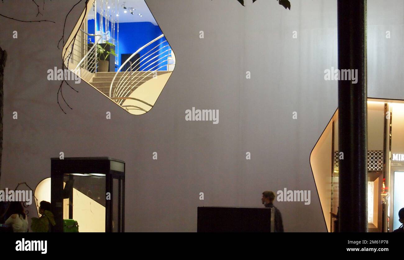 Mikimoto Ginza 2 store in Tokyo. Work of the architect Toyo Ito. Year ...