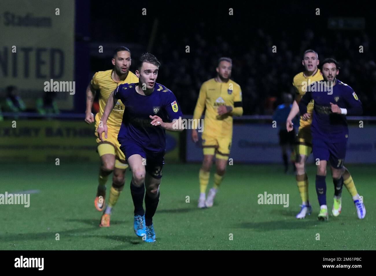 Sutton, UK. 01st Jan, 2023. Jack Currie of AFC Wimbledon in action ...