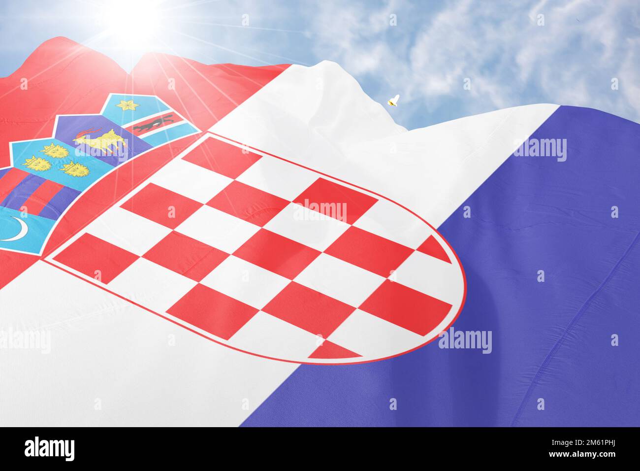 flag of croatia in europe croatia eu flag Croatia rings in the 2023 New ...