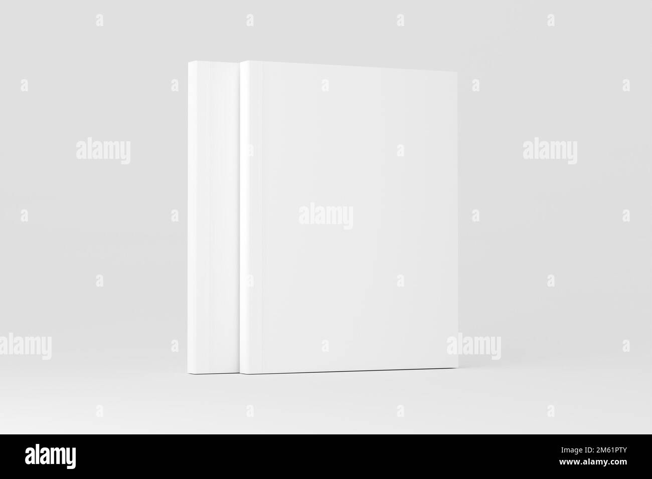 US Letter Softcover Book Cover White Blank Mockup Stock Photo - Alamy