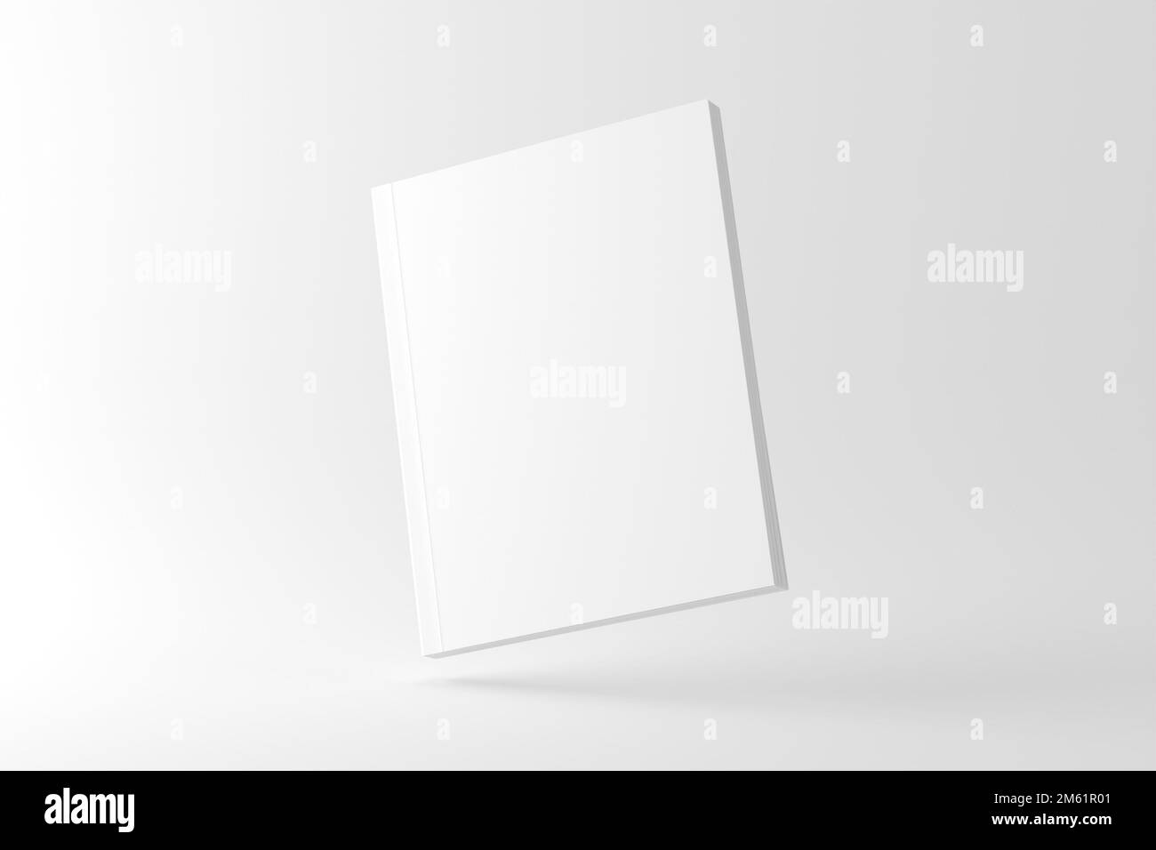 US Letter Softcover Book Cover White Blank Mockup Stock Photo - Alamy