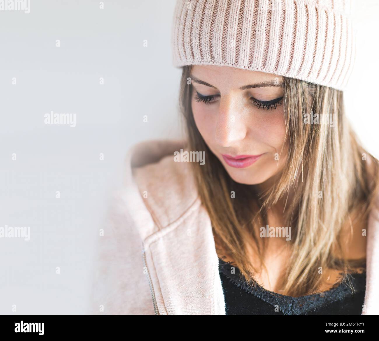 Cap looking down hi-res stock photography and images - Alamy