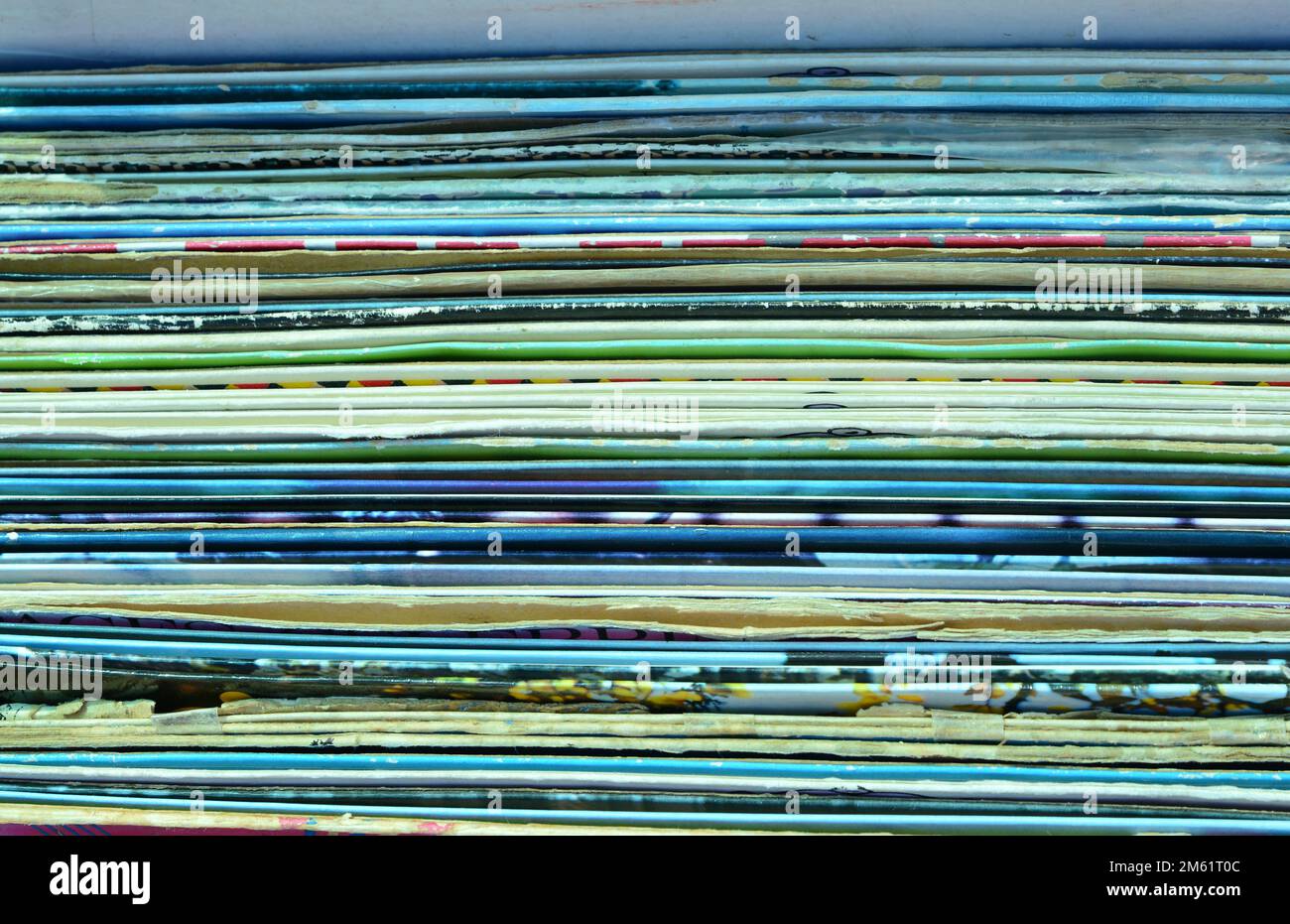 Horizontal background of old vinyl carton covers Stock Photo - Alamy
