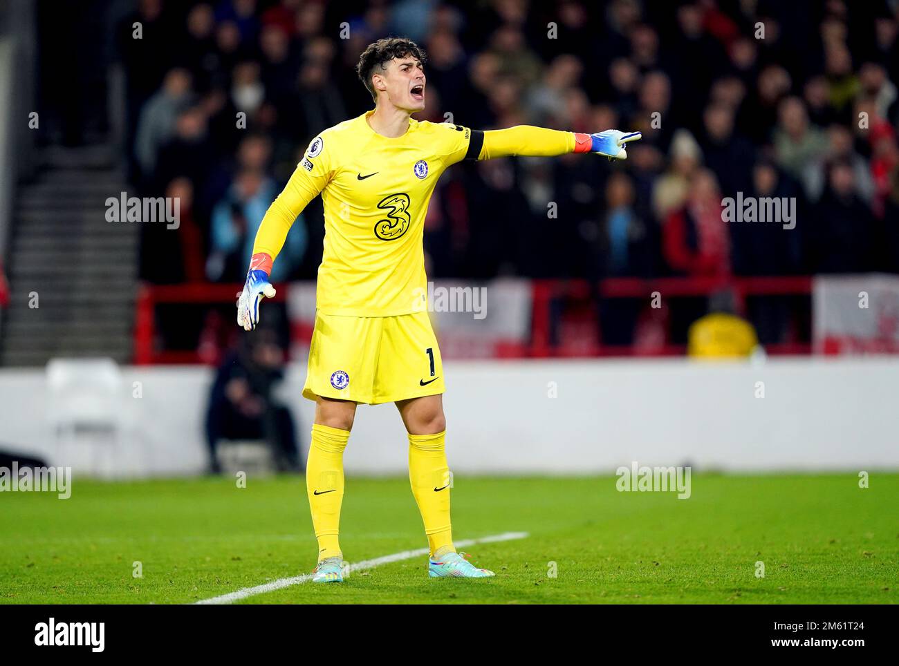 Chelsea goalkeeper Kepa Arrizabalaga during the Premier League match at ...