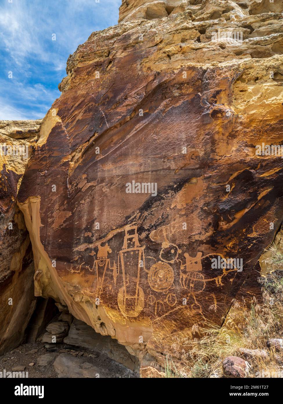 Fremont Indian petroglyphs, Island Park Road, Dinosaur National ...