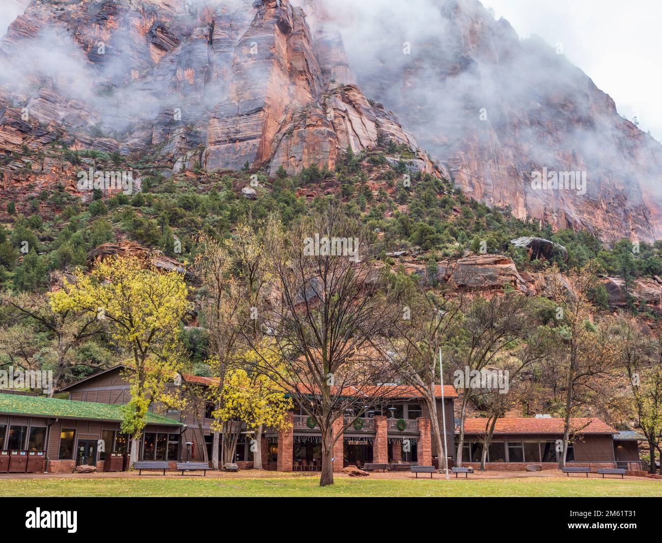 Zion Park Lodge, Zion National Park, Springdale, Utah Stock Photo - Alamy