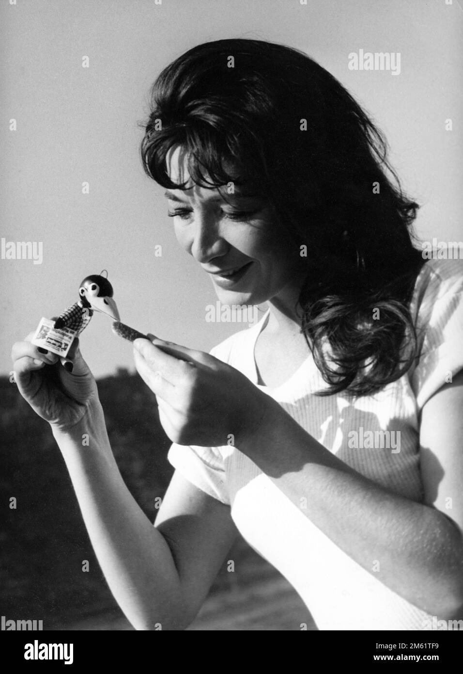 JULIETTE GRECO on set location candid portrait during filming of ...