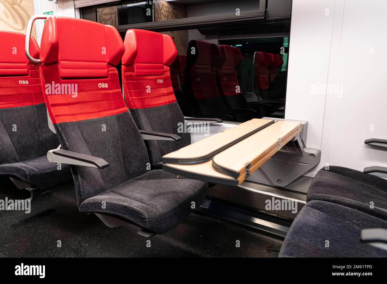 Austrian railway carriage interior Stock Photo - Alamy