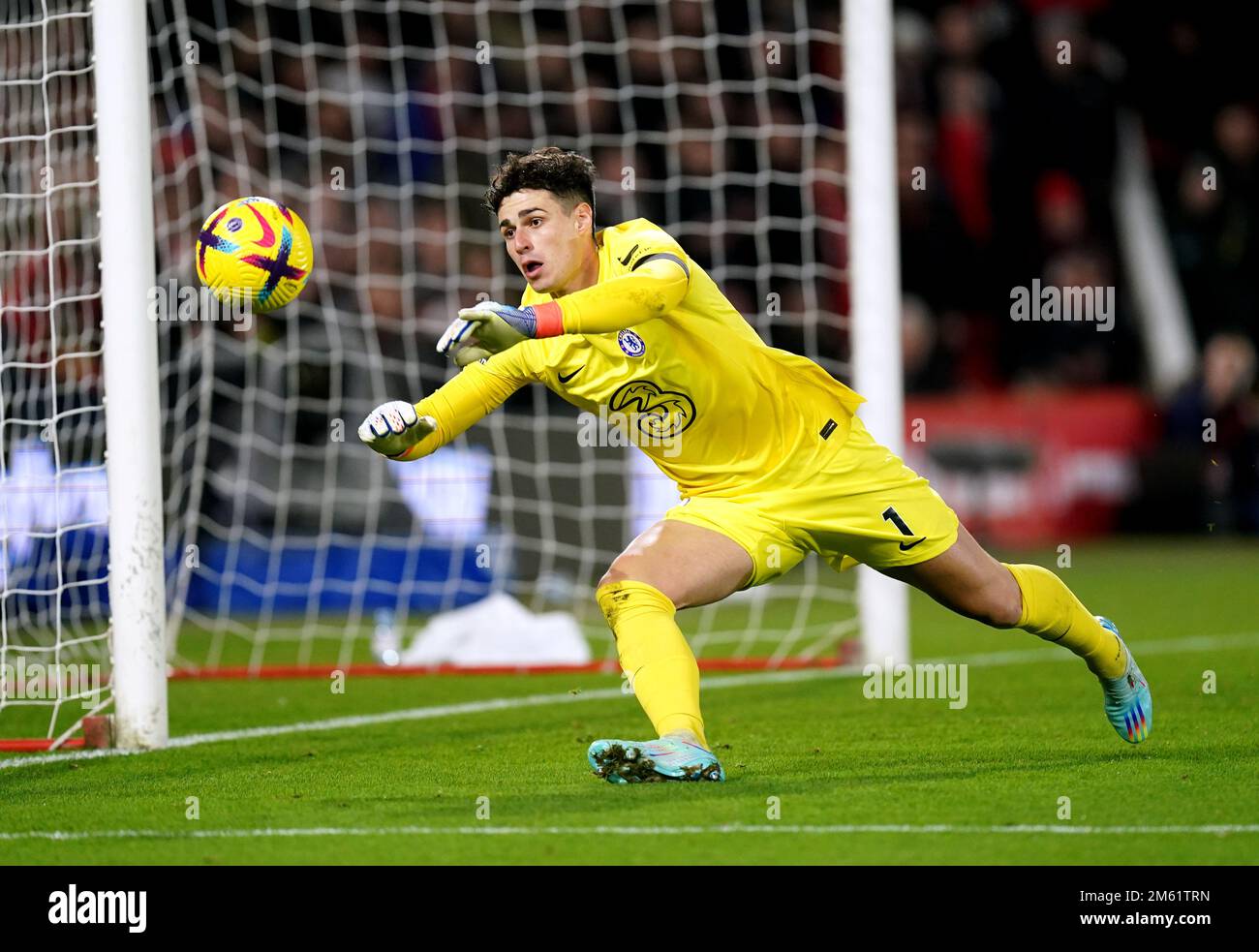 Chelsea goalkeeper Kepa Arrizabalaga during the Premier League match at ...