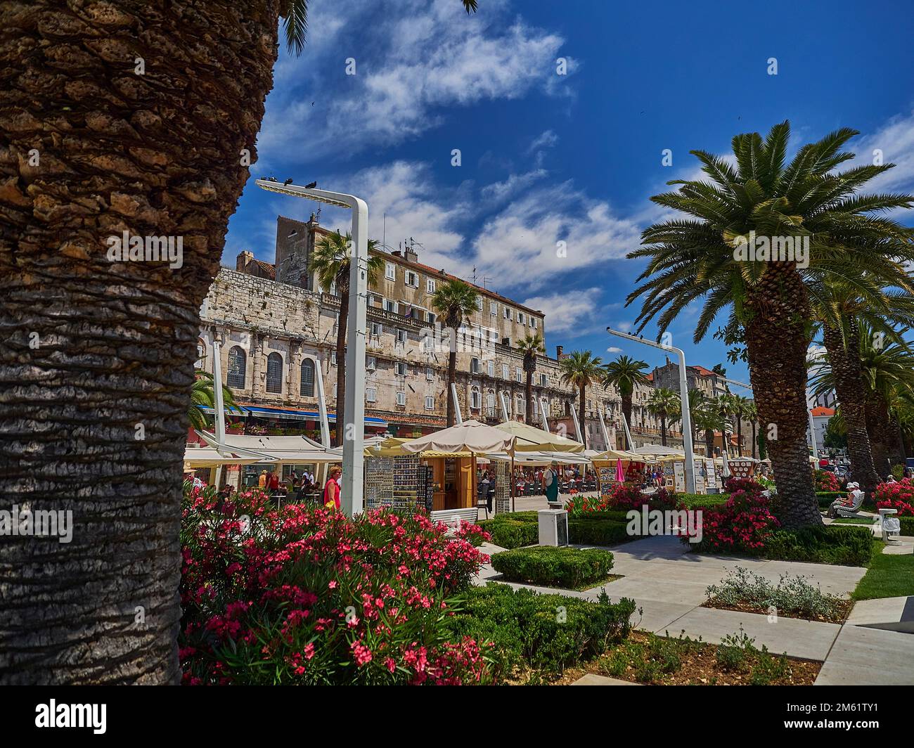 Split, Croatia - 06 26 2015: historic city center on a beautiful sunny ...