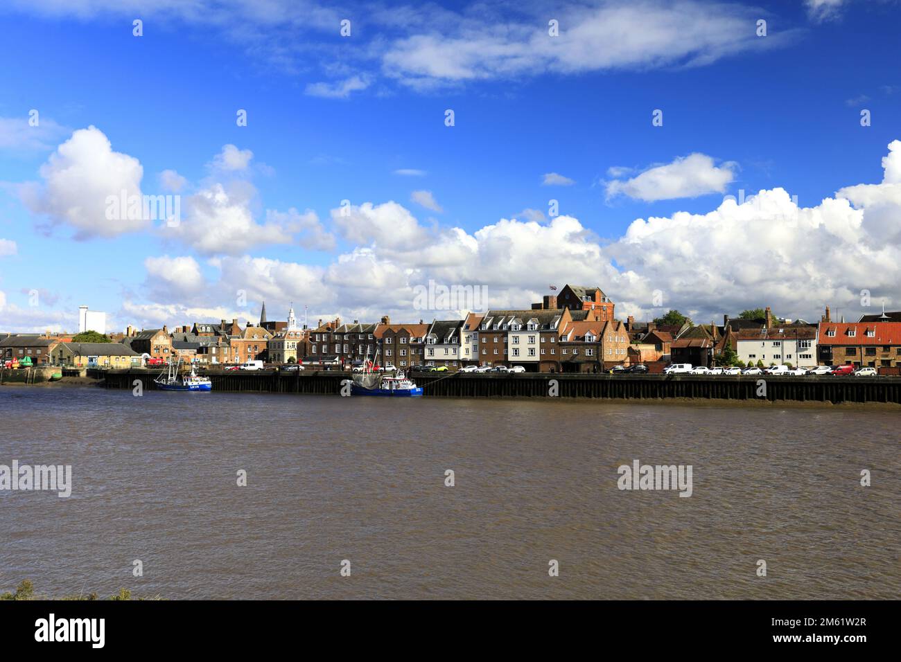 View over the river Great Ouse, Custom House and Purfleet Quays, Kings ...