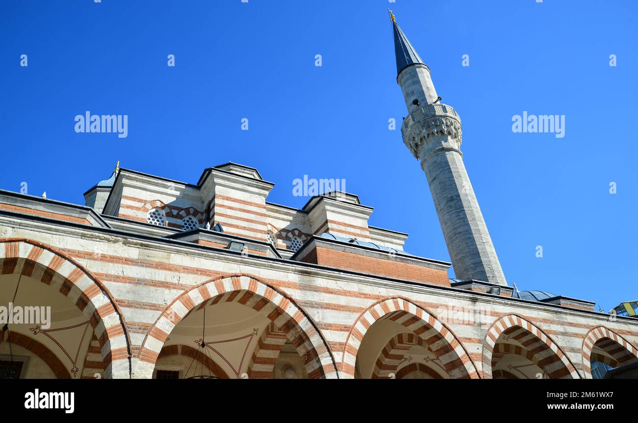 Located in Istanbul, Turkey, the Zal Mahmut Pasha Mosque was built in ...