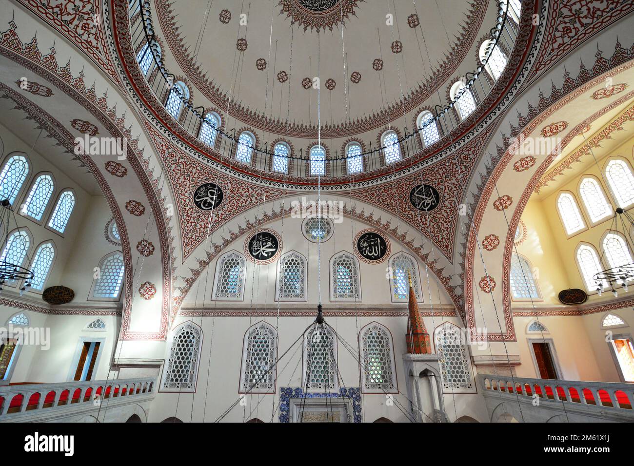Located in Istanbul, Turkey, the Zal Mahmut Pasha Mosque was built in ...