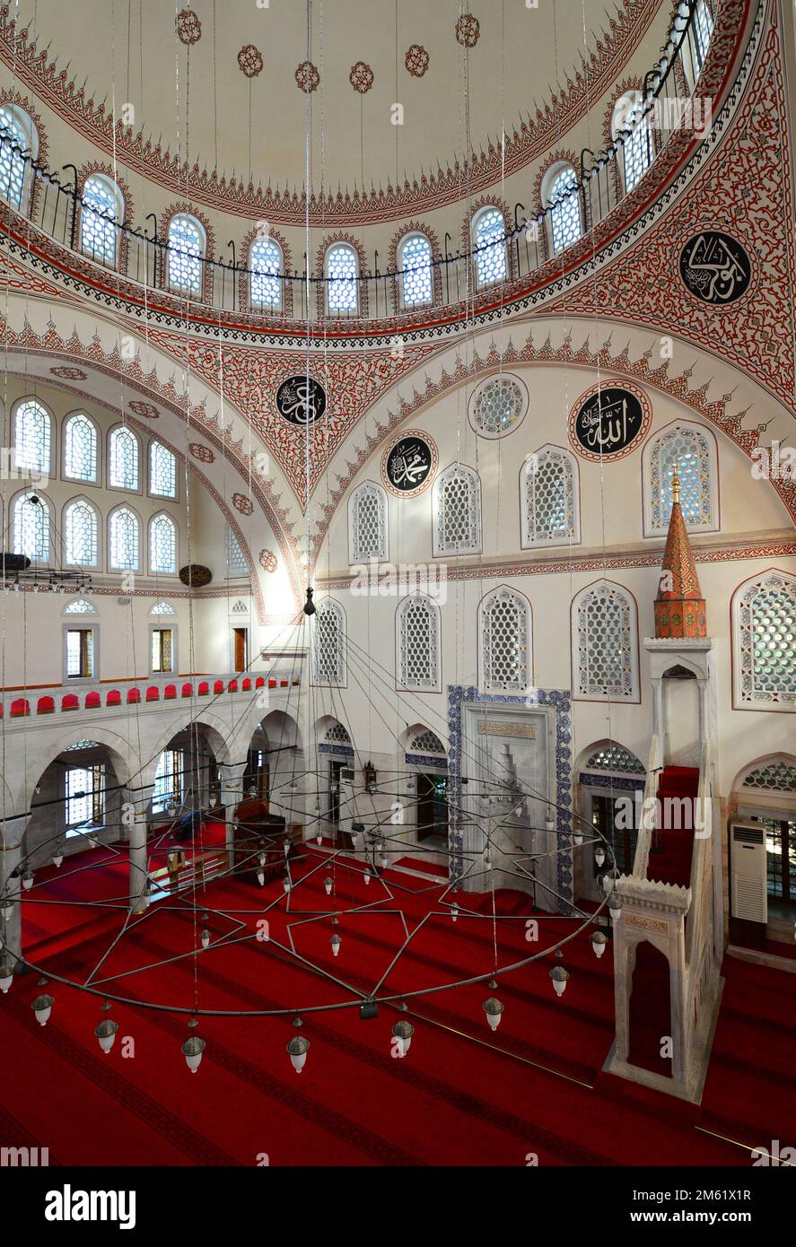 Located in Istanbul, Turkey, the Zal Mahmut Pasha Mosque was built in ...