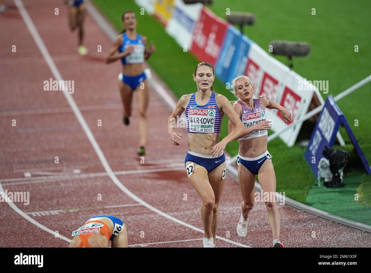 Amy Eloise Markovc participating in the 5000 meters at the European ...