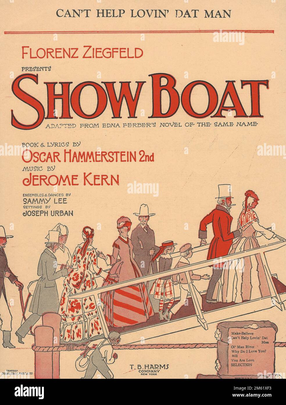 "Show Boat" 1927 Jerome Kern Oscar Hammerstein 2nd Musical Sheet Music ...