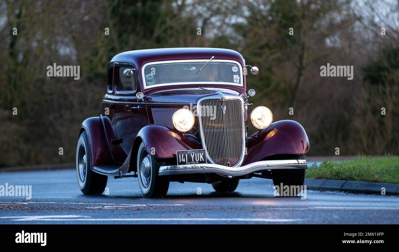 1934 Ford 5 Window Coupe vintage car Stock Photo - Alamy
