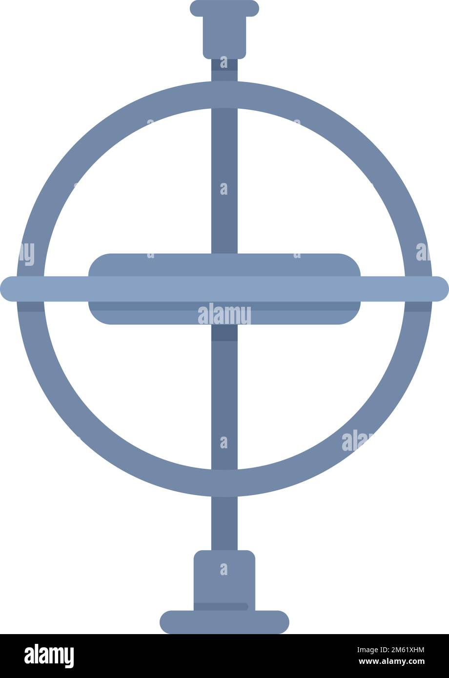 Aviation gyroscope icon flat vector. Accelerometer sensor. Mobile ...