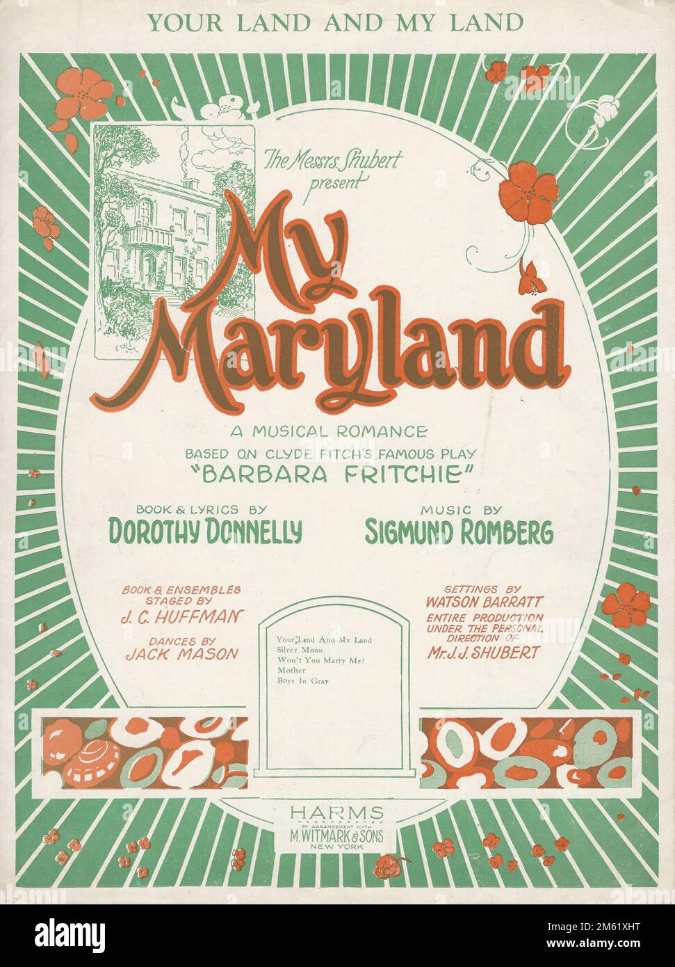 1927 sheet music cover hi-res stock photography and images - Alamy