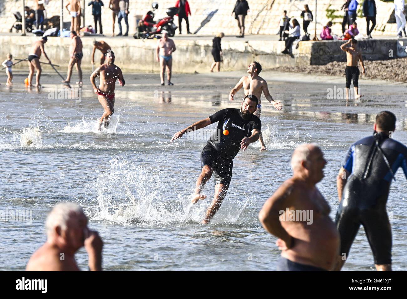 The people of Split used the sunny first day of the New Year for a ...