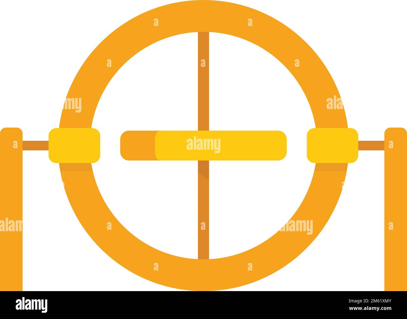 Gravity model icon flat vector. Accelerometer gyroscope. Gyro sensor ...