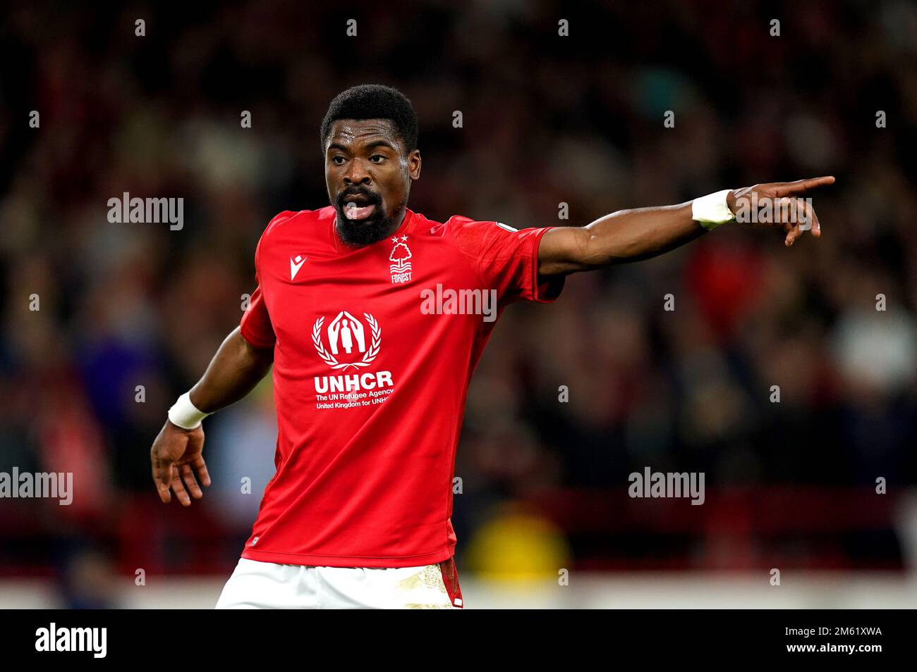 Nottingham Forest's Serge Aurier during the Premier League match at the ...