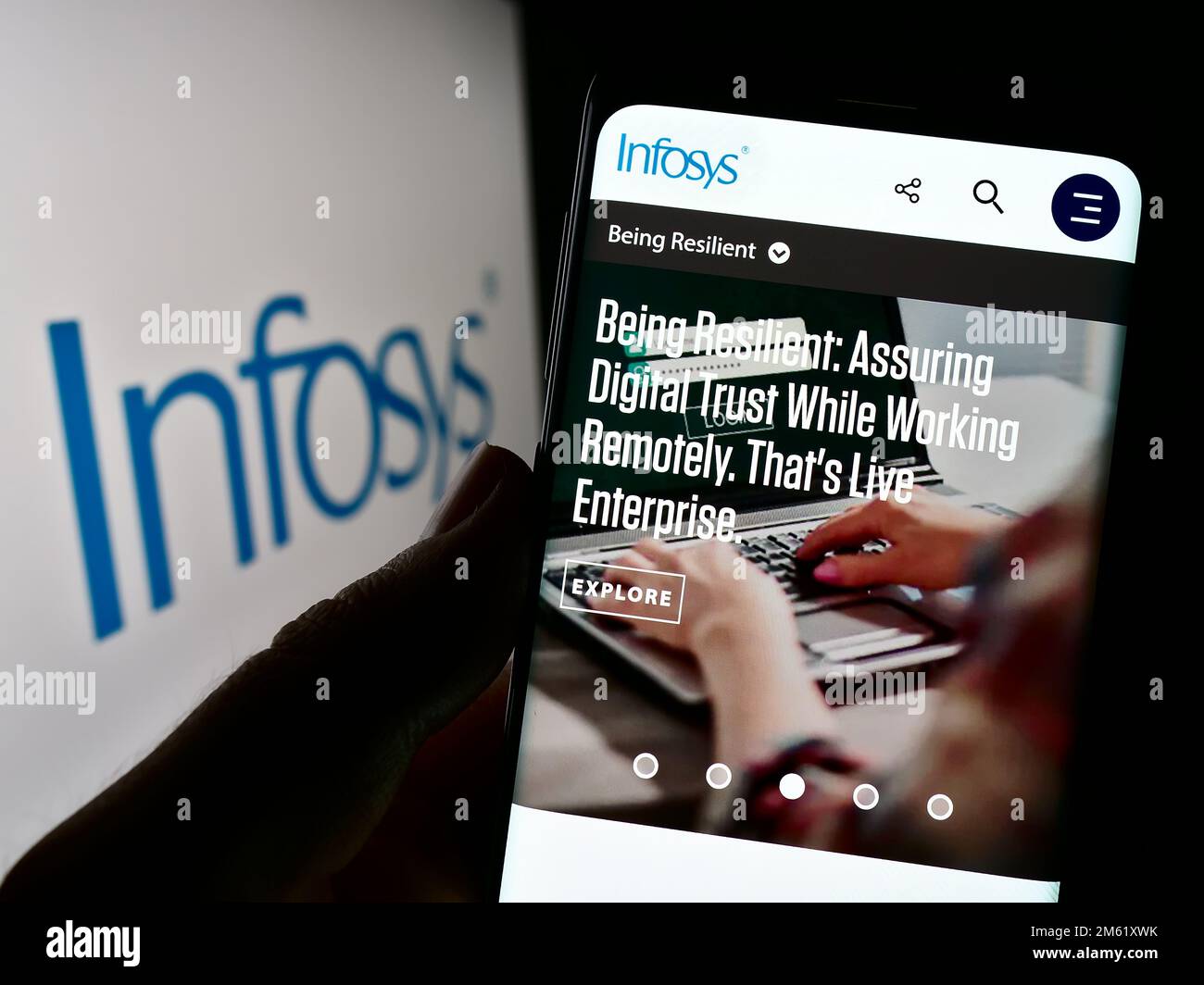 Infosys logo hi-res stock photography and images - Alamy